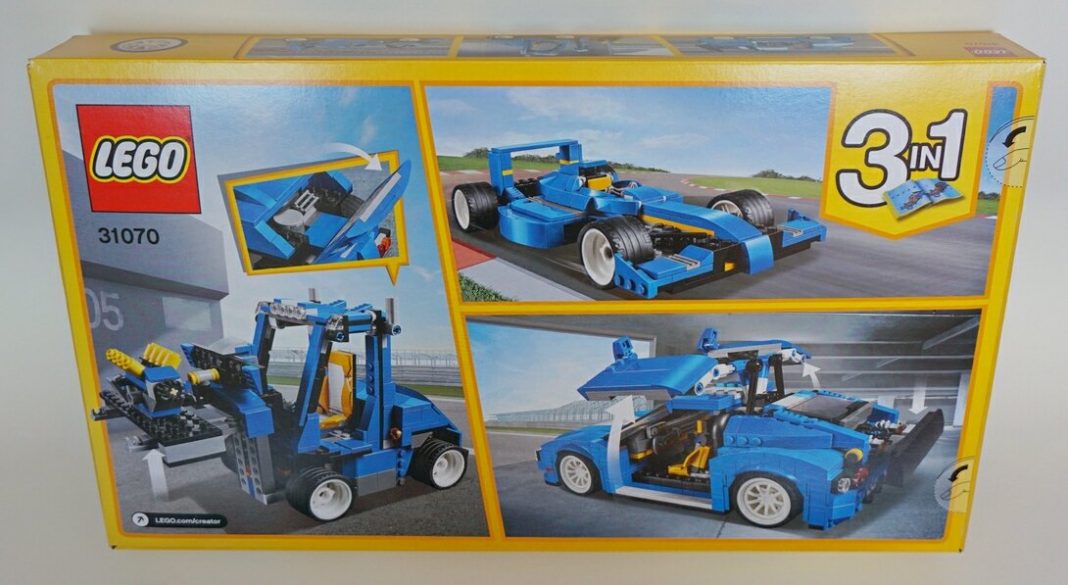 Review: LEGO Creator 31070 Turbo Track Racer - Bouwsteentjes.info