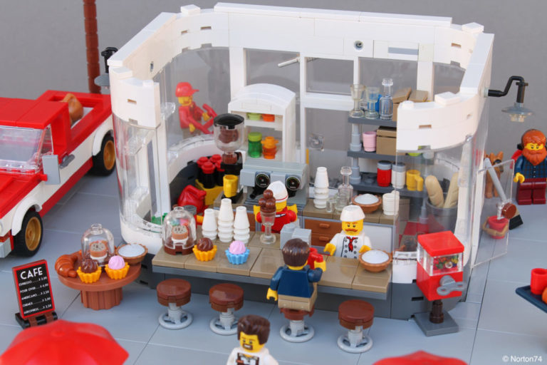 [MOC] LEGO Coffee Stand - Andy's Cafe - Bouwsteentjes.info