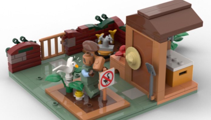 LEGO Ideas Untitled Goose Game bereikt 10K supporters - Bouwsteentjes.info
