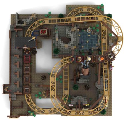 LEGO Ideas Gold Rush Mine Train Roller Coaster bereikt 10K supporters ...