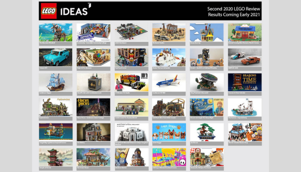 Uitslag eerste LEGO Ideas review 2020 - Bouwsteentjes.info