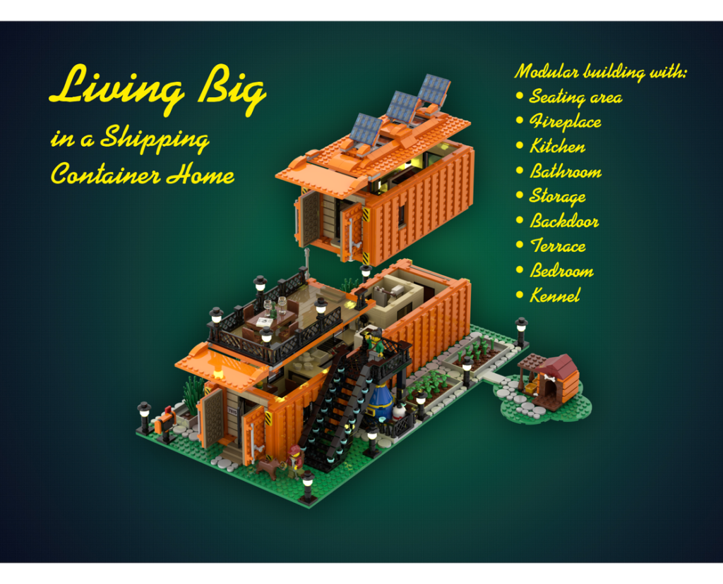 [Uitgelicht] LEGO Ideas Tiny House - Shipping Container Home ...