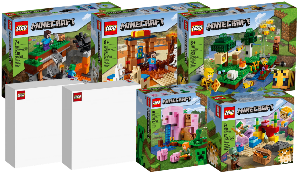 LEGO Minecraft winter 2021 sets - Bouwsteentjes.info