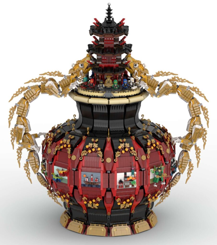 [MOC] Ninjago Golden Dragon Reliquary - Bouwsteentjes.info