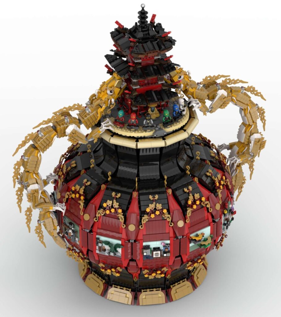 [MOC] Ninjago Golden Dragon Reliquary - Bouwsteentjes.info
