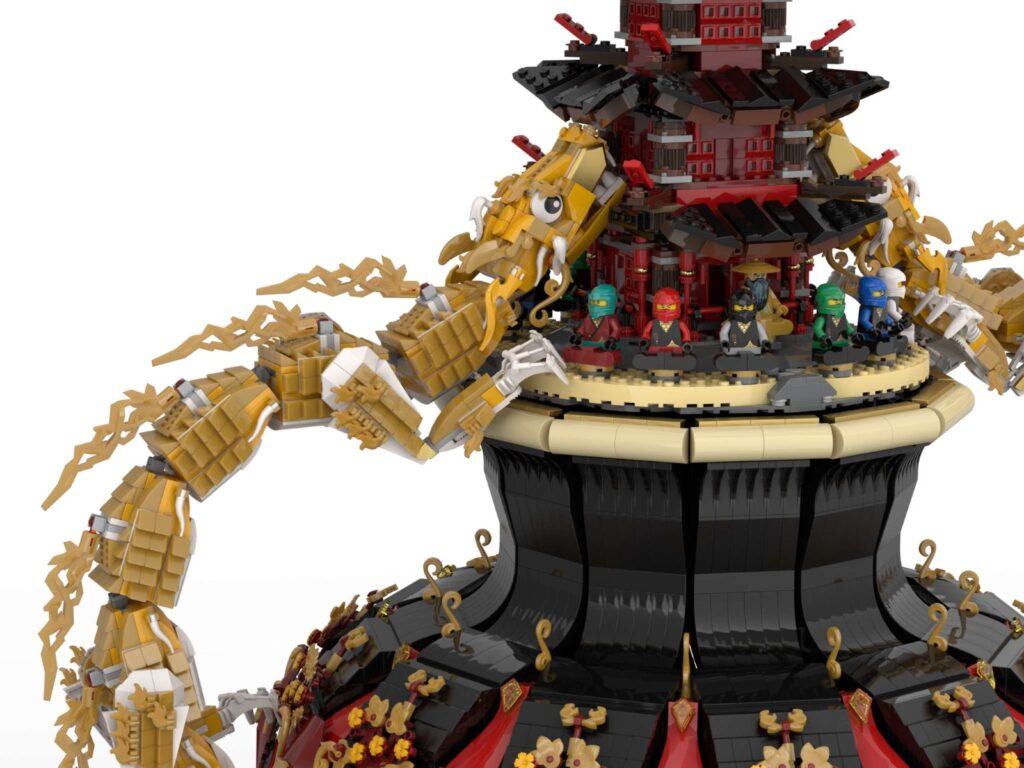 [MOC] Ninjago Golden Dragon Reliquary - Bouwsteentjes.info