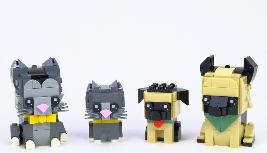 [Review] LEGO BrickHeadz Shorthair Cat & Kitten - German Shepherd ...