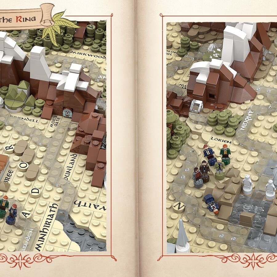 LEGO Ideas A Map of Middle-Earth bereikt 10K supporters - Bouwsteentjes ...