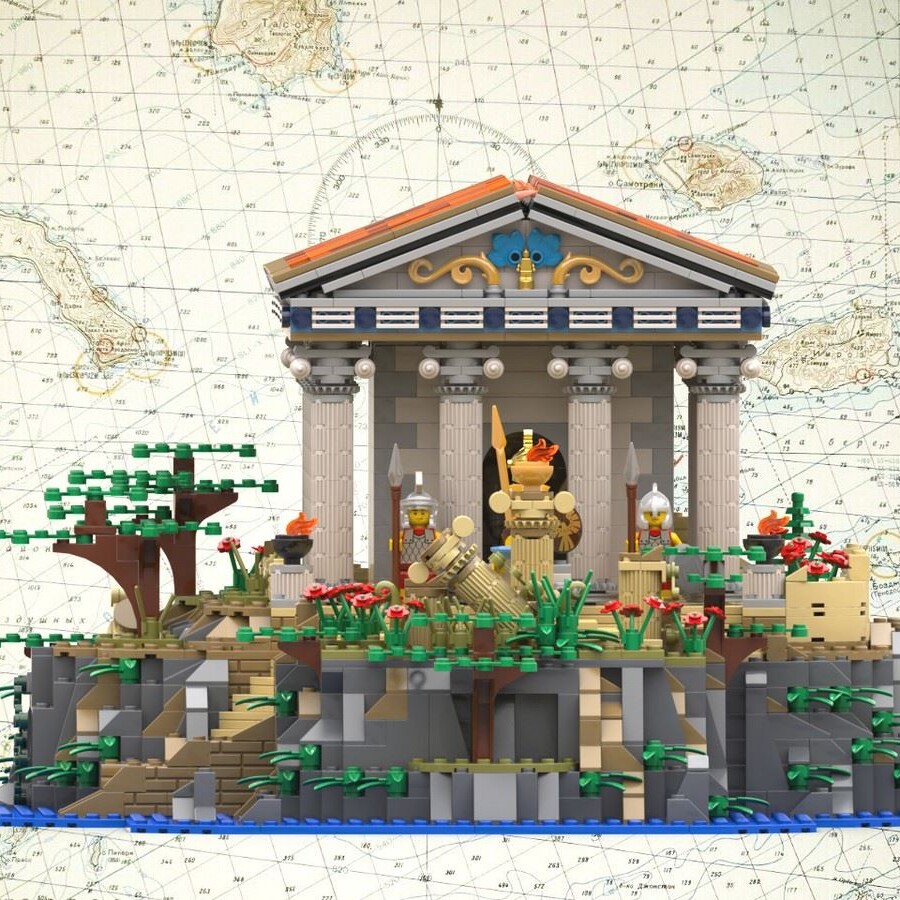 LEGO Ideas Ancient Greek Temple bereikt 10K supporters - Bouwsteentjes.info