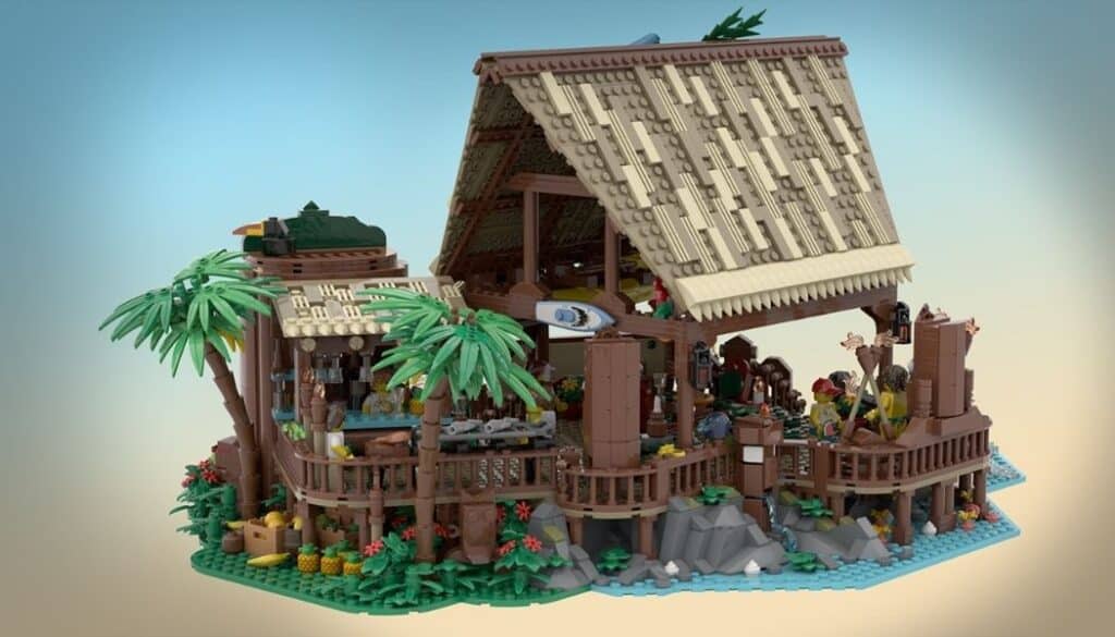 [Uitgelicht] LEGO Ideas Tiki Lounge - Bouwsteentjes.info