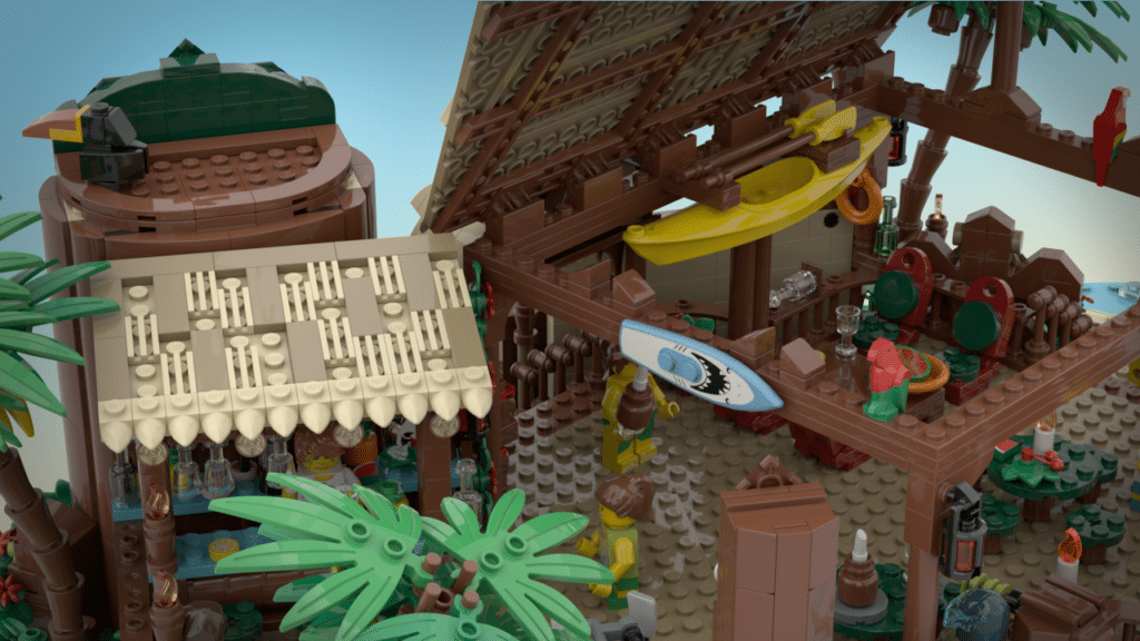 [Uitgelicht] LEGO Ideas Tiki Lounge - Bouwsteentjes.info