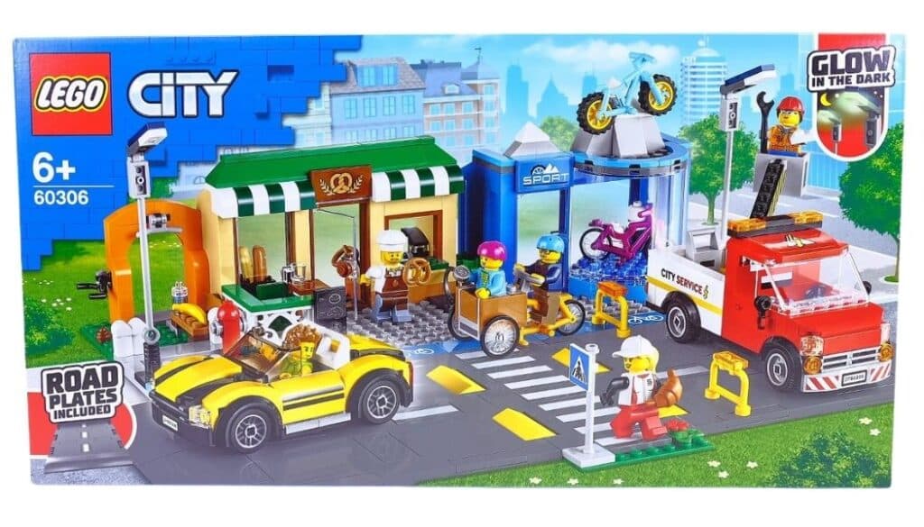 [Review] LEGO City 60306 Shopping Street - Bouwsteentjes.info