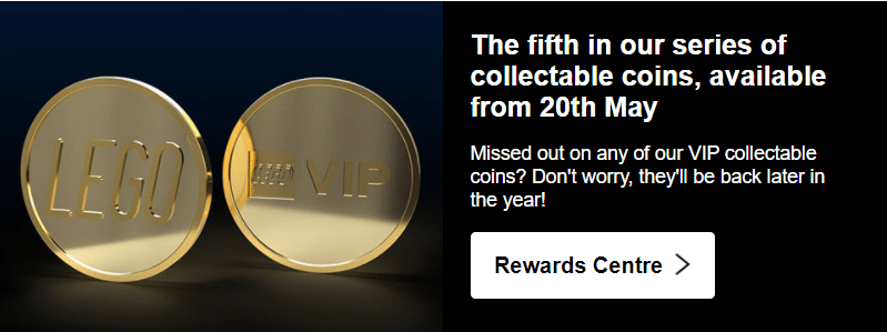 LEGO Collectible VIP Coins - nieuwe voorraad en vijfde munt vanaf 20 ...
