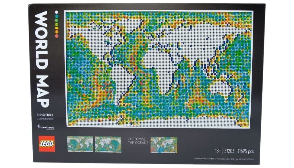 [Review] LEGO Art World Map - Bouwsteentjes.info