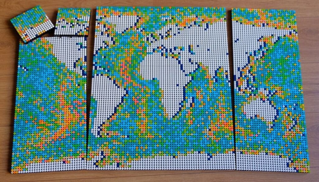 [Review] LEGO Art World Map - Bouwsteentjes.info