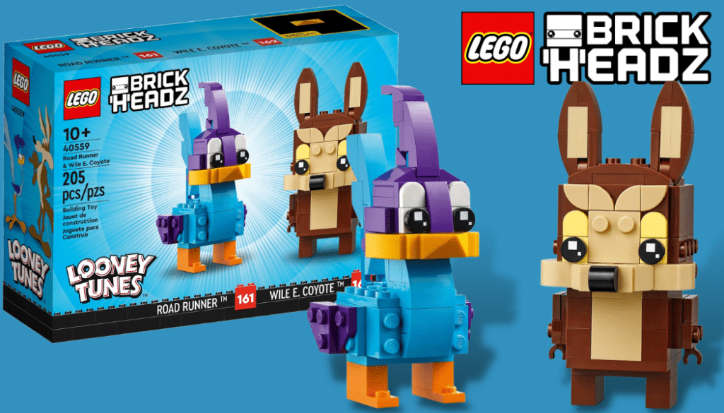 LEGO Brickheadz 40559 Road Runner & Wile E. Coyote onthuld ...