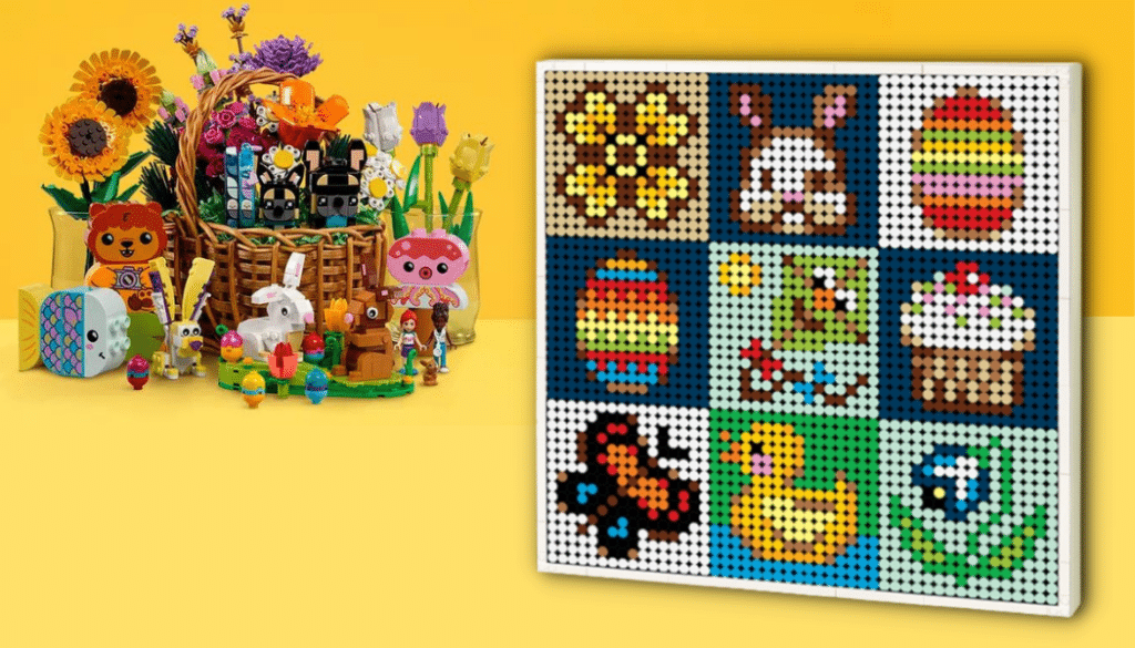 Gratis LEGO Art Project Pasen bouwinstructies - Bouwsteentjes.info