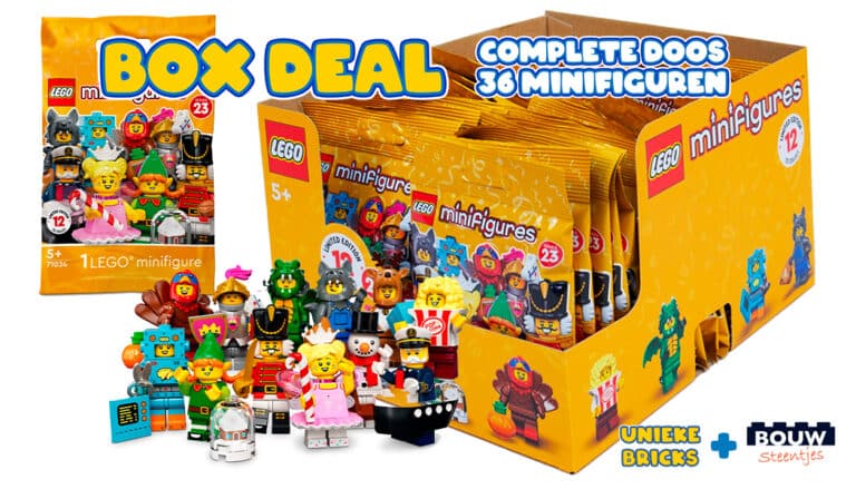 Complete doos LEGO Minifigures Series 23 voor €117,99