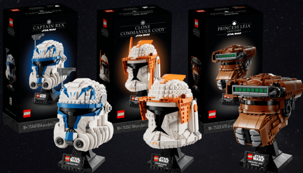 LEGO Star Wars Helmet Collection - Captain Rex, Commander Cody ...