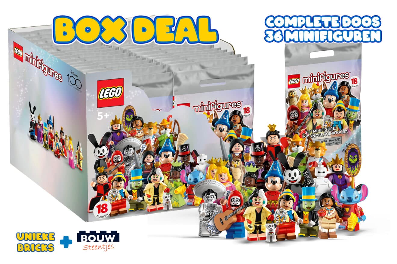 [Aanbieding] Complete doos LEGO Minifigures Disney 100 voor €117,99