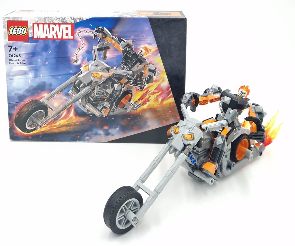 LEGO review 76245 Ghost Rider & Mech Bike - Een enkeltje richting hel?