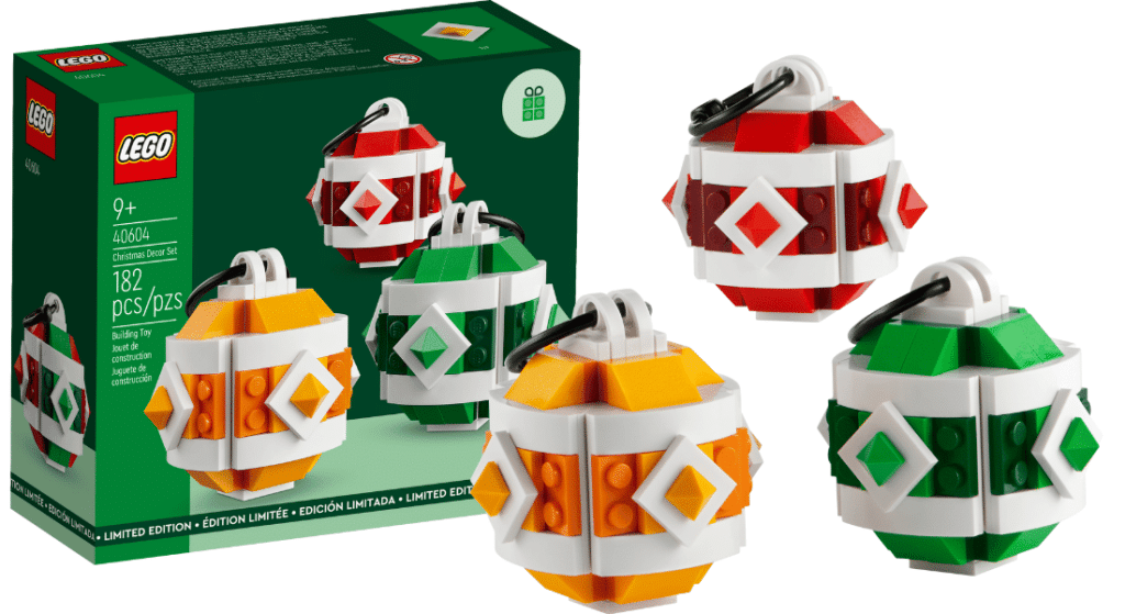 Gratis LEGO 40604 Christmas Decor set - actie verlopen