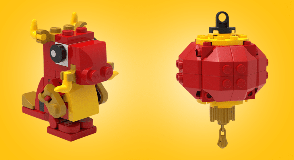 Gratis LEGO Dragon & LEGO Lantern instructies