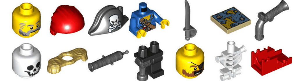 LEGO Pick a Brick Pirates Minifigures - LEGO Creator Pirate Ship