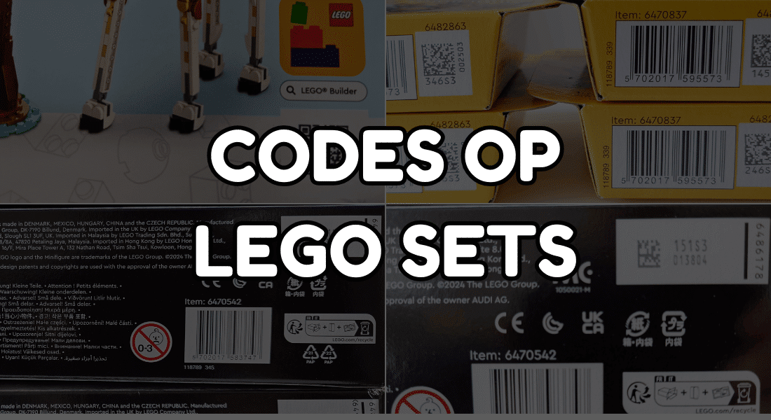 Wat betekenen de codes op LEGO sets?
