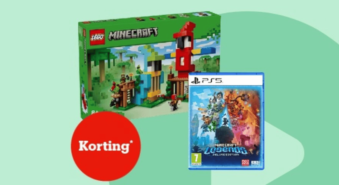 Korting op Minecraft bij Bol (waaronder LEGO)