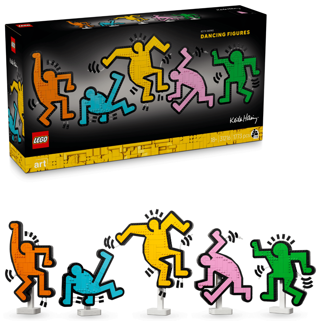 LEGO Art 31216 Keith Haring Dancing Figures vanaf nu te koop