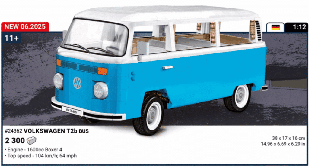 COBI Volkswagen T2 Camper Van bouwsets voor volwassenen