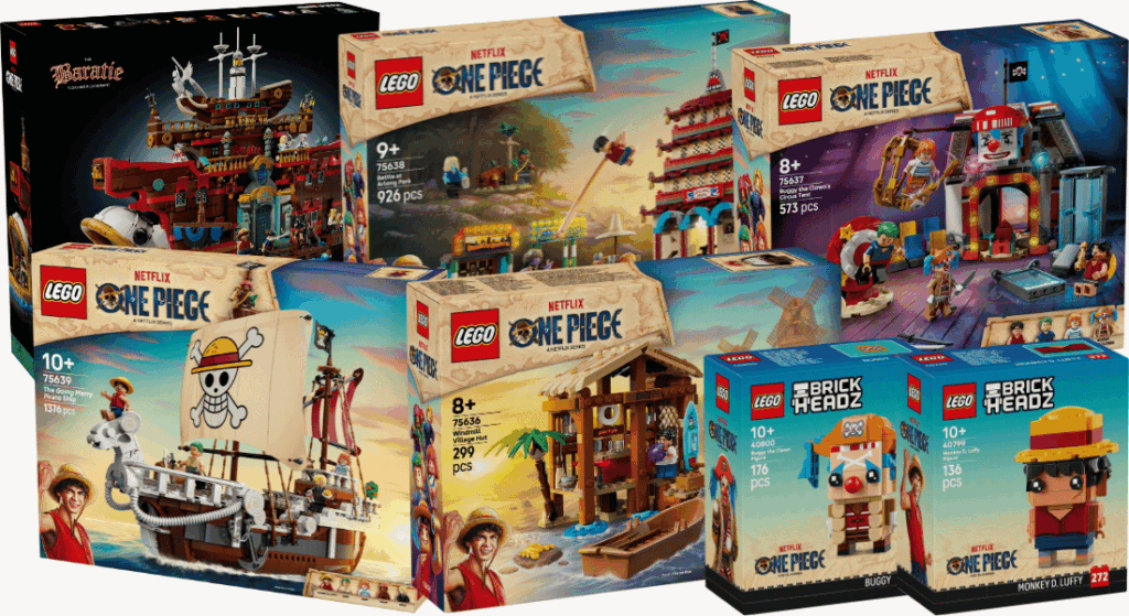 LEGO One Piece sets vanaf morgen verkrijgbaar