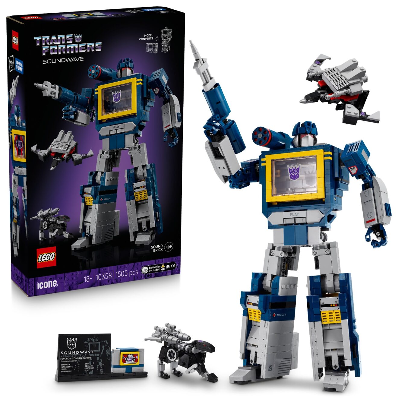LEGO Icons 10358 Transformers: Soundwave aangekondigd - de eerste LEGO ...