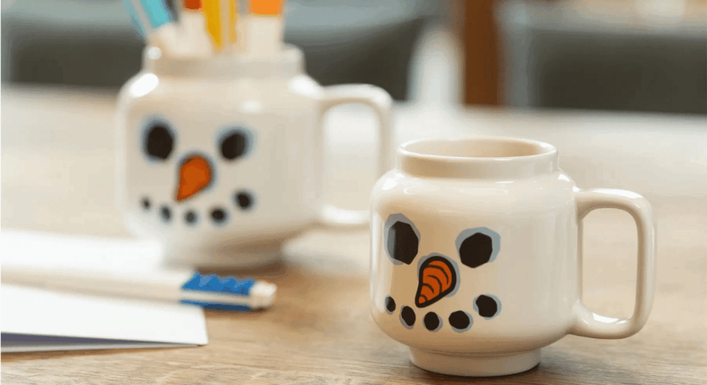 LEGO Snowman opberghoofden en LEGO Snowman mokken nu verkrijgbaar