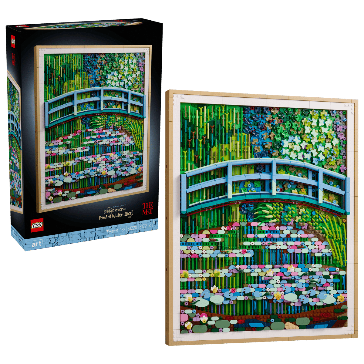 LEGO Art 31220 Claude Monet – Bridge over a Pond of Water Lilies ...
